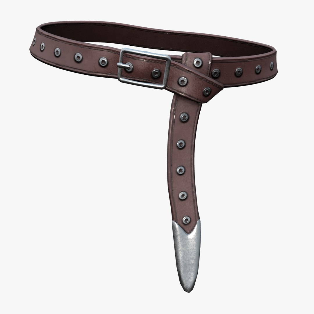 Leather Knot Tie Belt 3D - TurboSquid 1999093