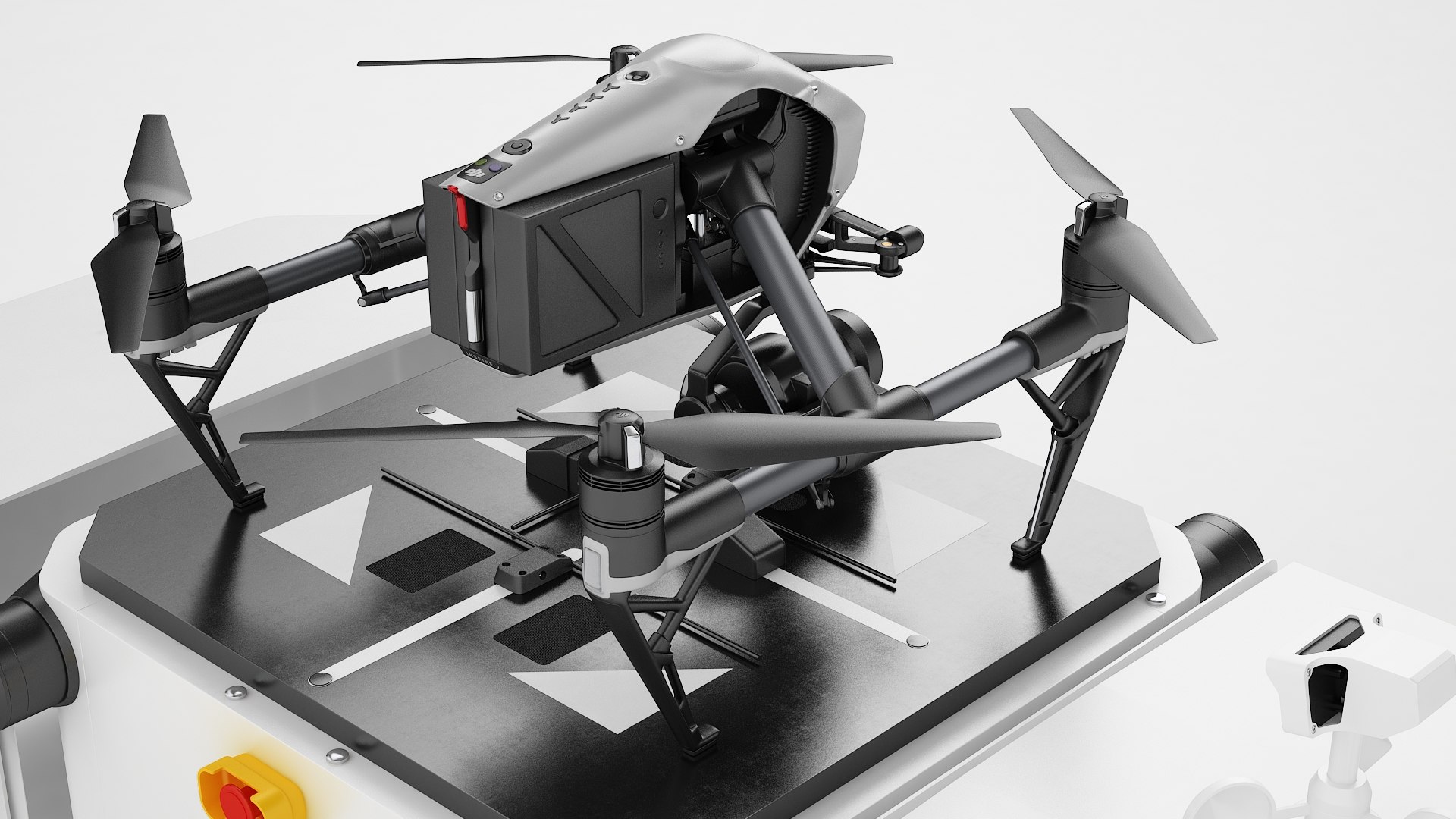 3D Model DJI DOCK Open Drone DJI Inspire 2 - TurboSquid 2002476