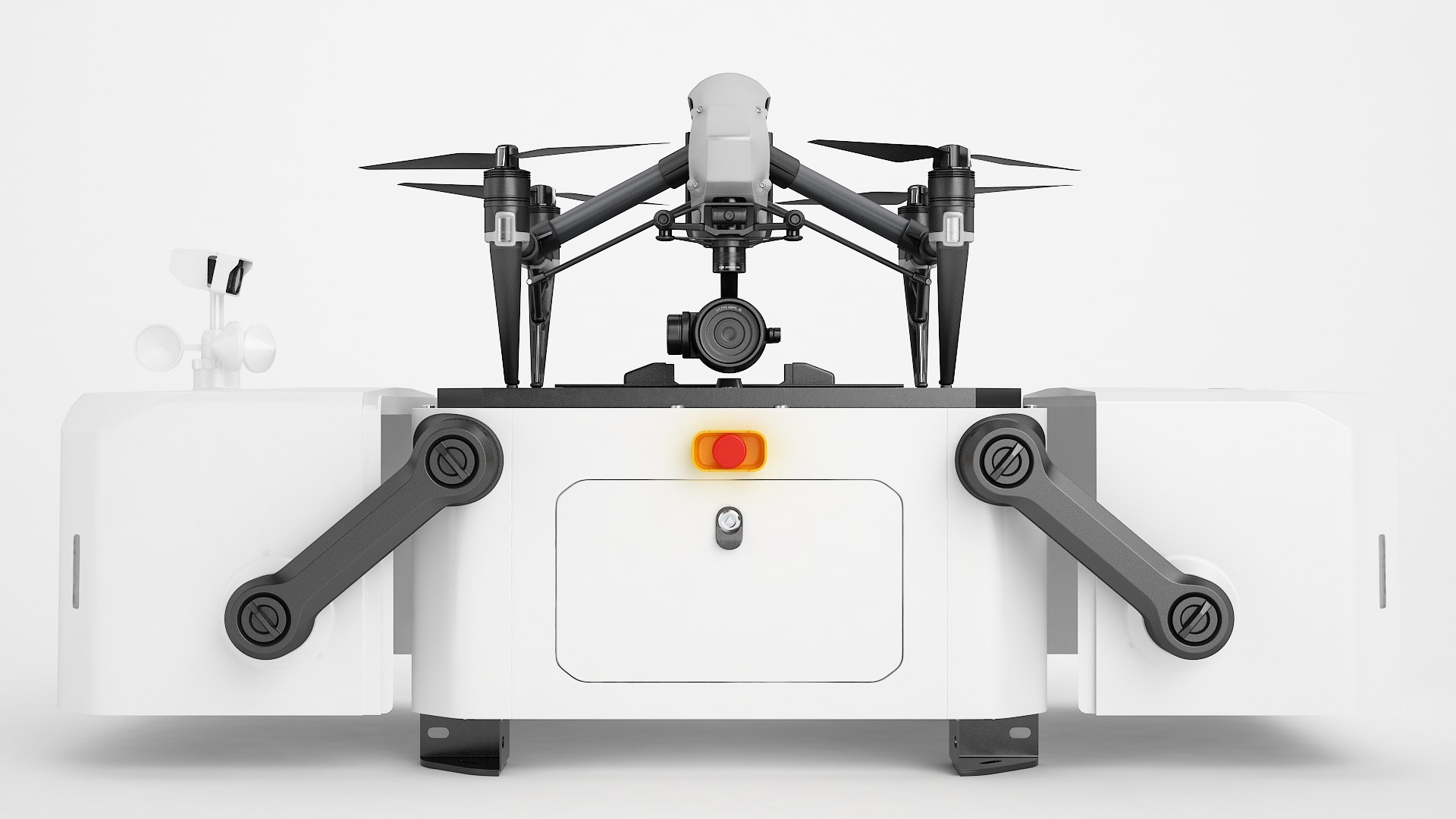 3D Model DJI DOCK Open Drone DJI Inspire 2 - TurboSquid 2002476