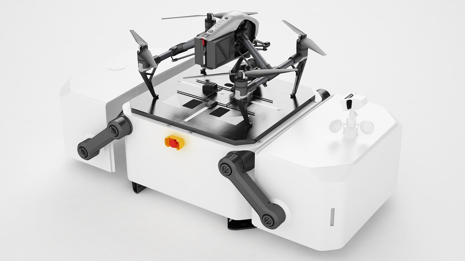 3D Model DJI DOCK Open Drone DJI Inspire 2 - TurboSquid 2002476