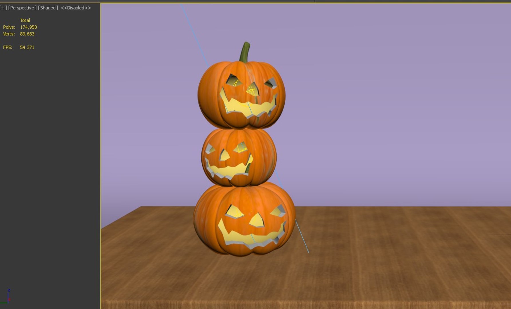 Jack O Lanterns Halloween 3D Model - TurboSquid 1611528