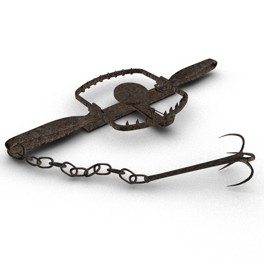 Rusty Bear Trap Model - TurboSquid 1379234