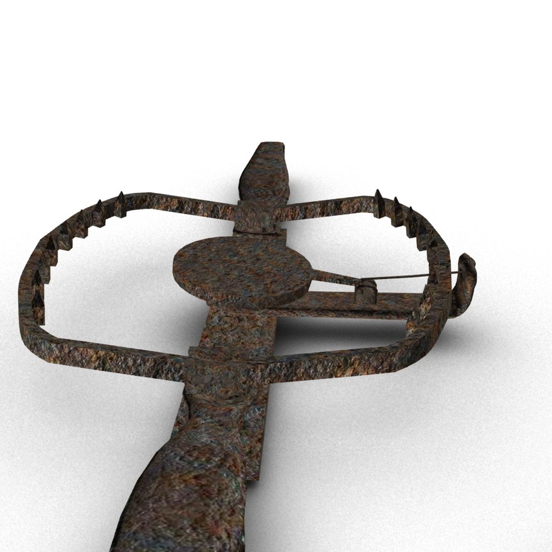 Rusty Bear Trap Model - TurboSquid 1379234