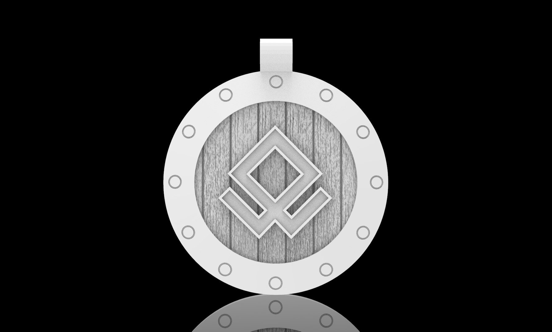 Odal rune shield 3D model - TurboSquid 1677509