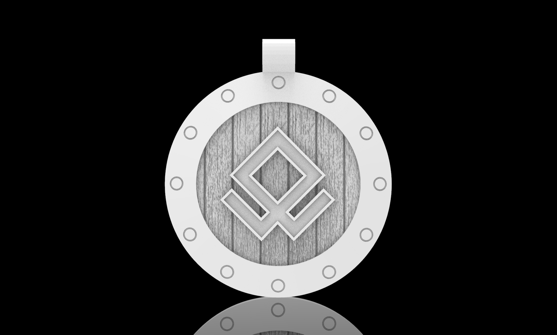 Odal rune shield 3D model - TurboSquid 1677509