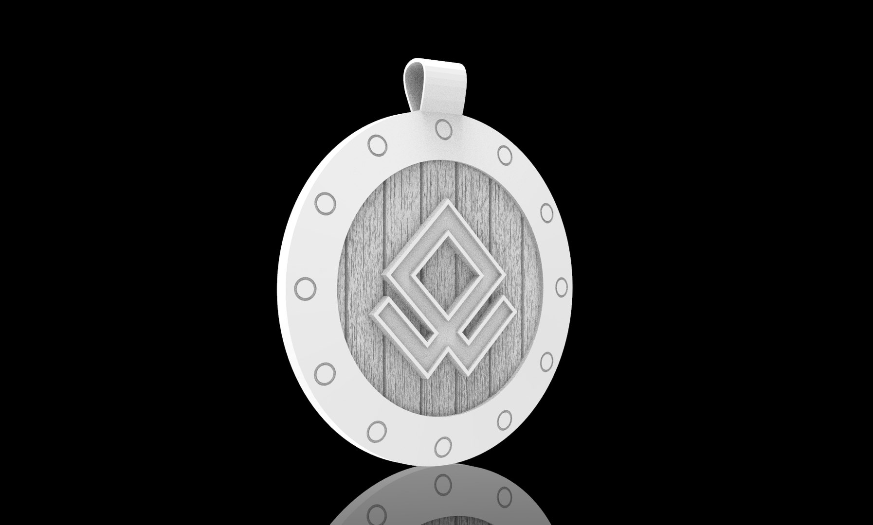 Odal rune shield 3D model - TurboSquid 1677509