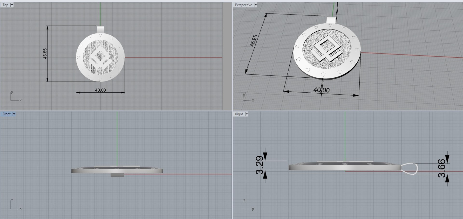 Odal rune shield 3D model - TurboSquid 1677509
