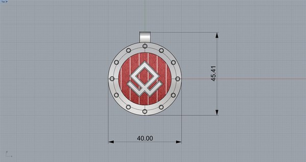 Odal rune shield 3D model - TurboSquid 1677509