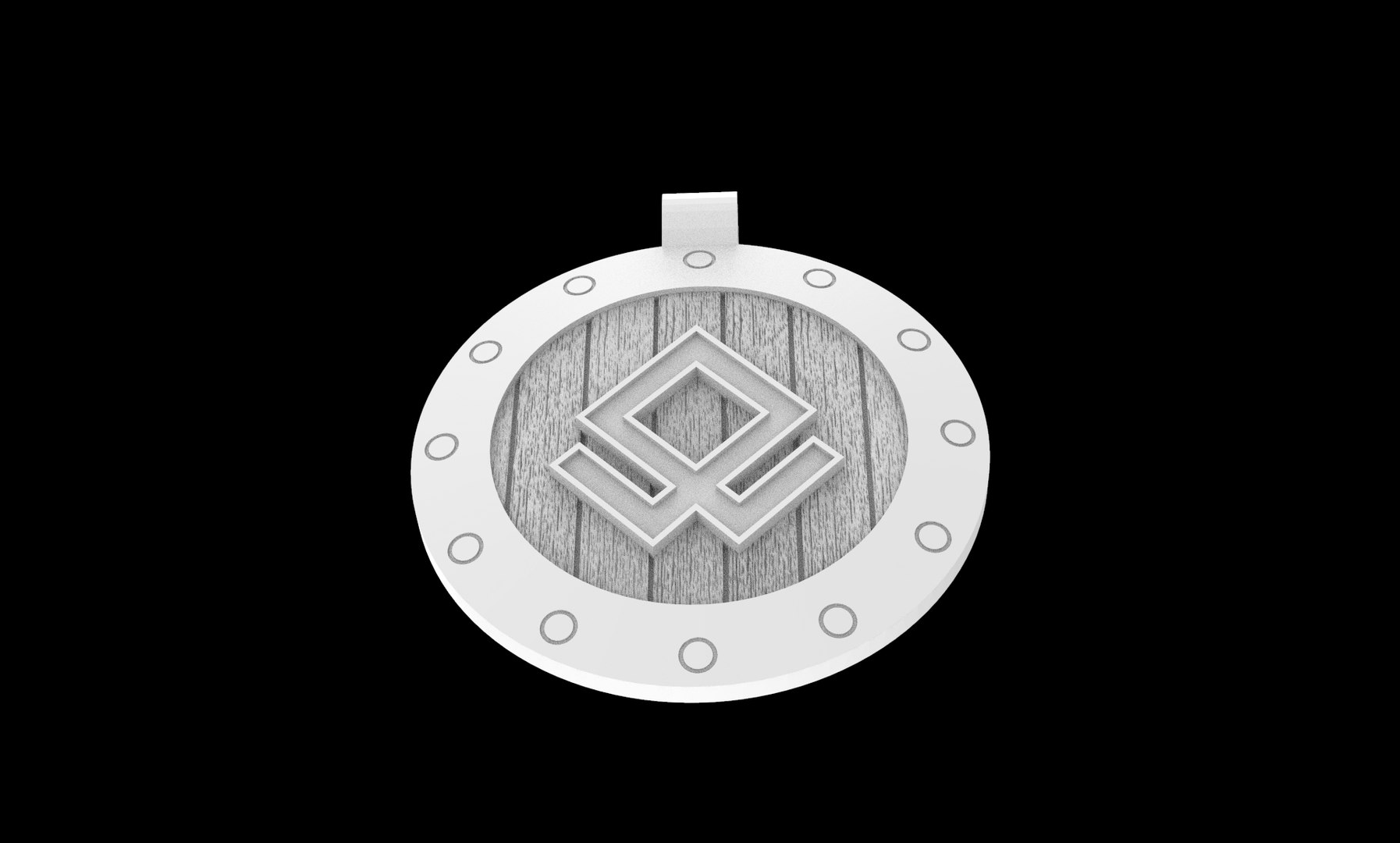 Odal rune shield 3D model - TurboSquid 1677509