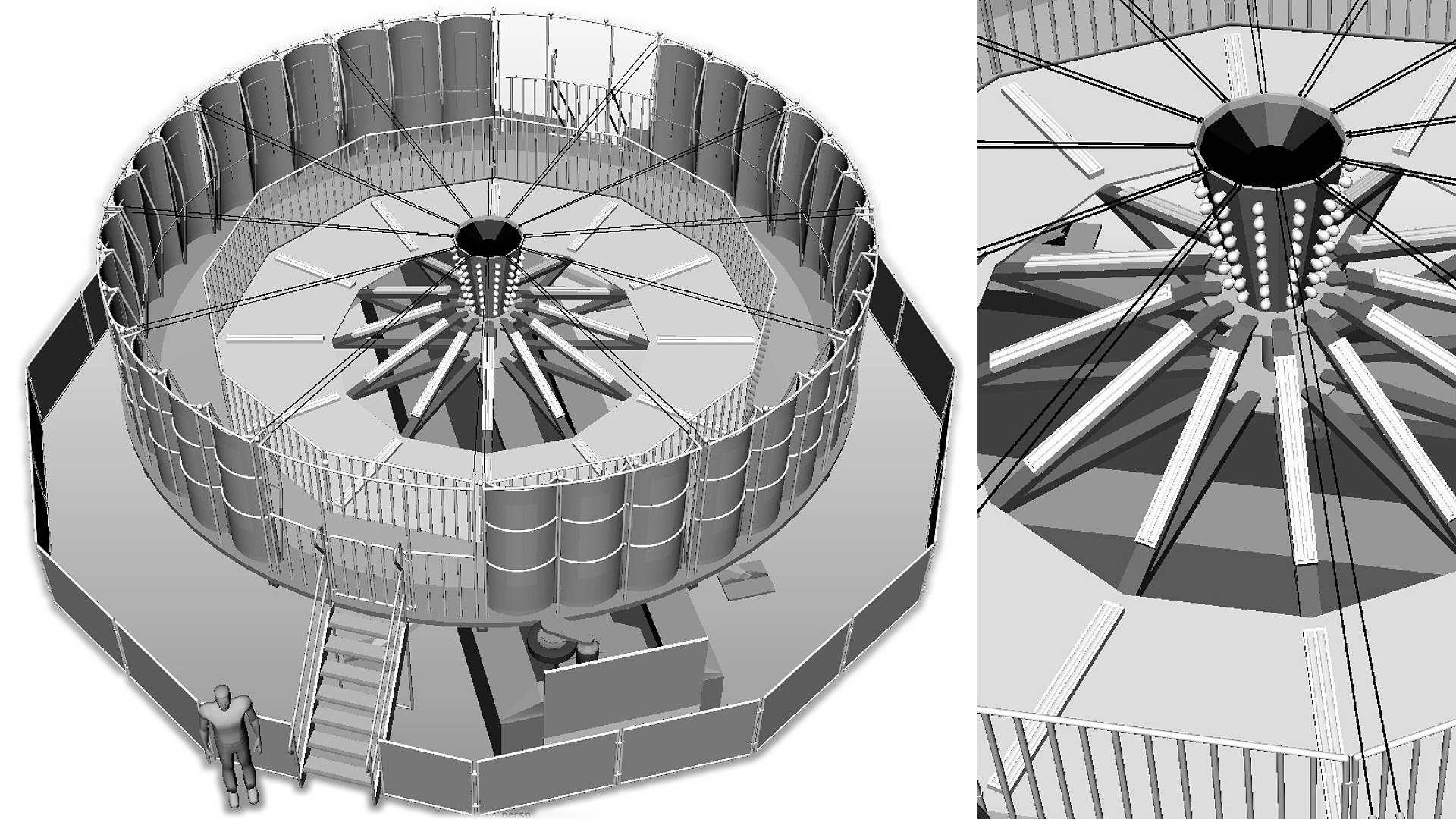 3D Classic Round-Up Carnival Ride - TurboSquid 1793643