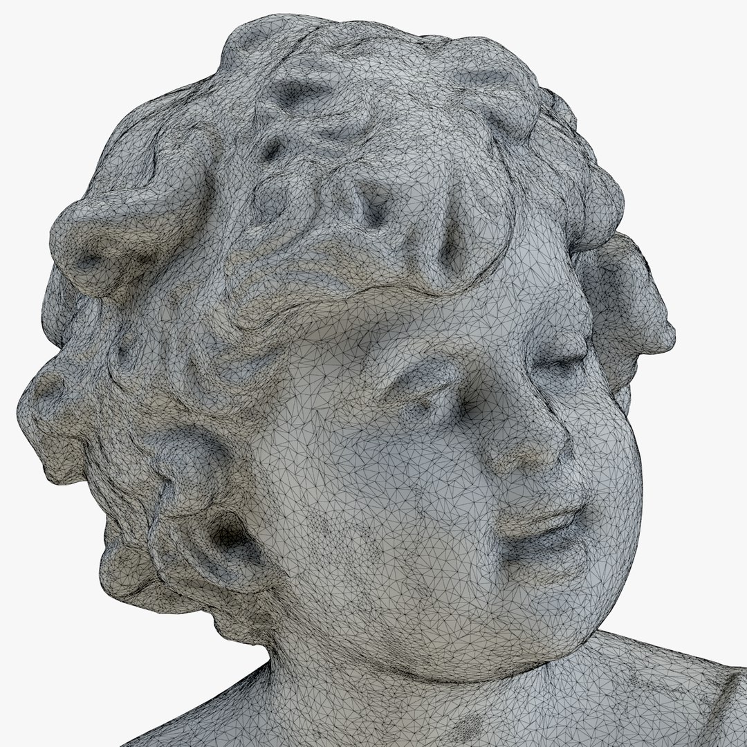 3d model statue boy