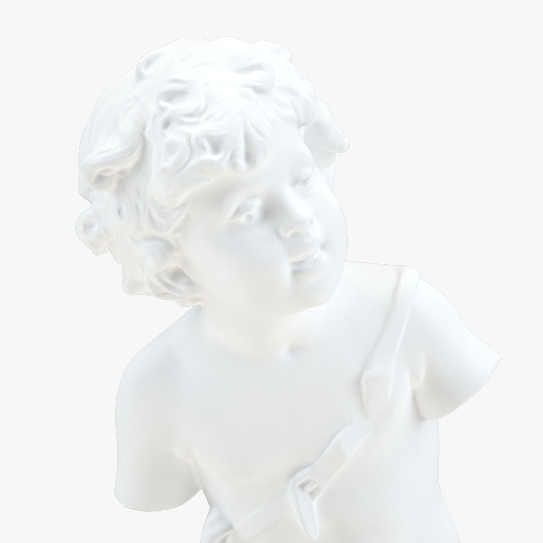 3d model statue boy