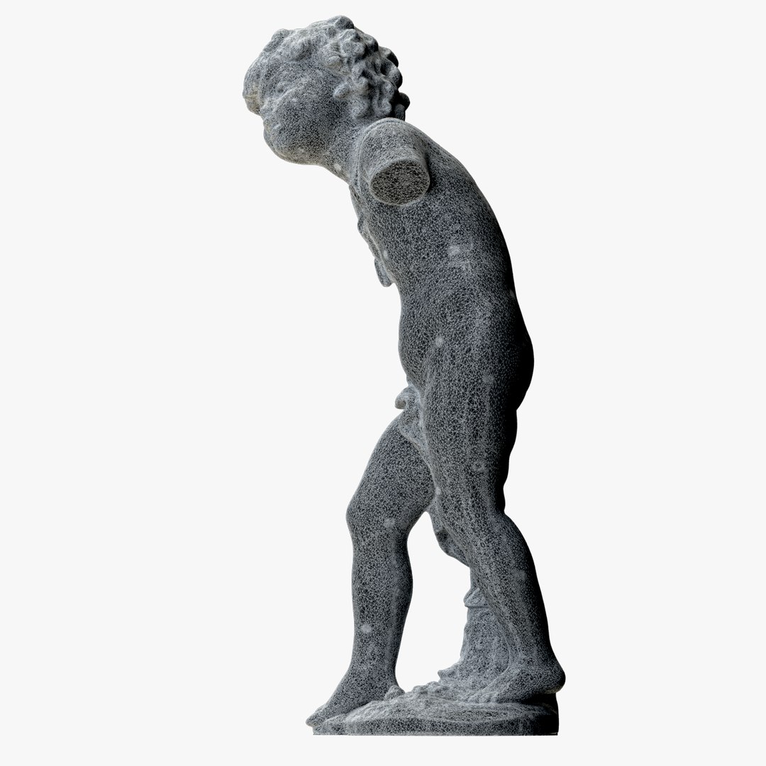 3d model statue boy