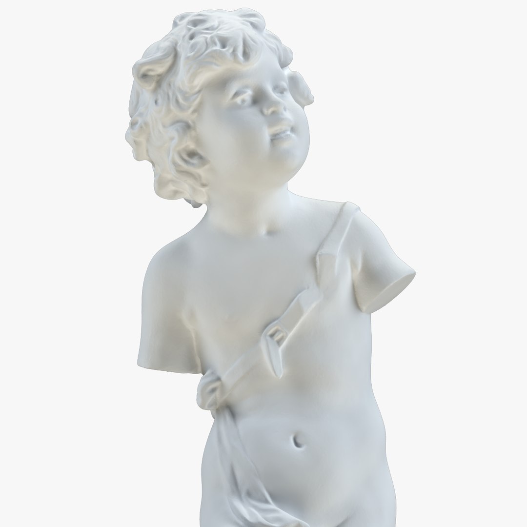 3d model statue boy