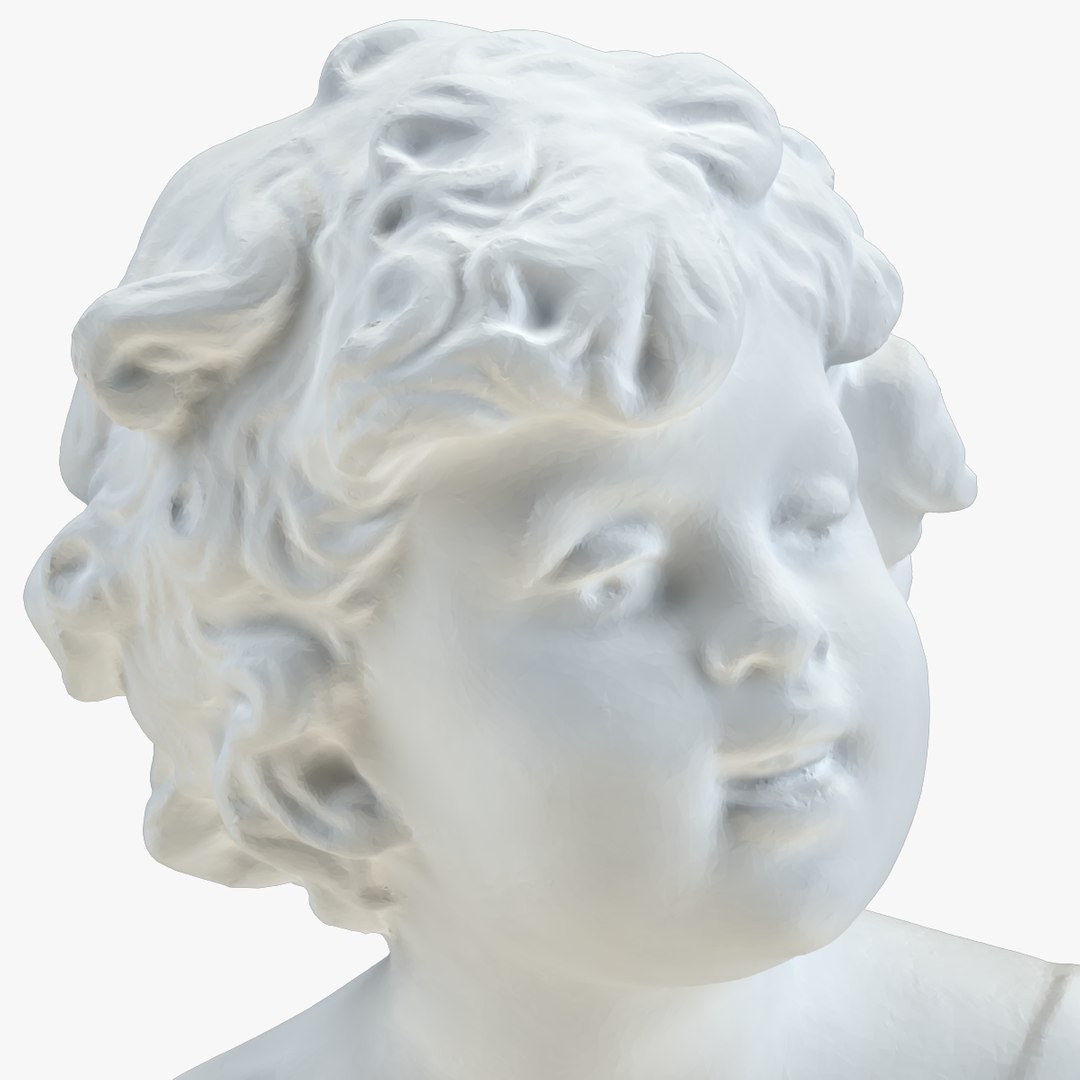 3d model statue boy