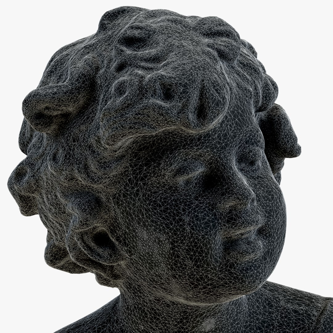 3d model statue boy
