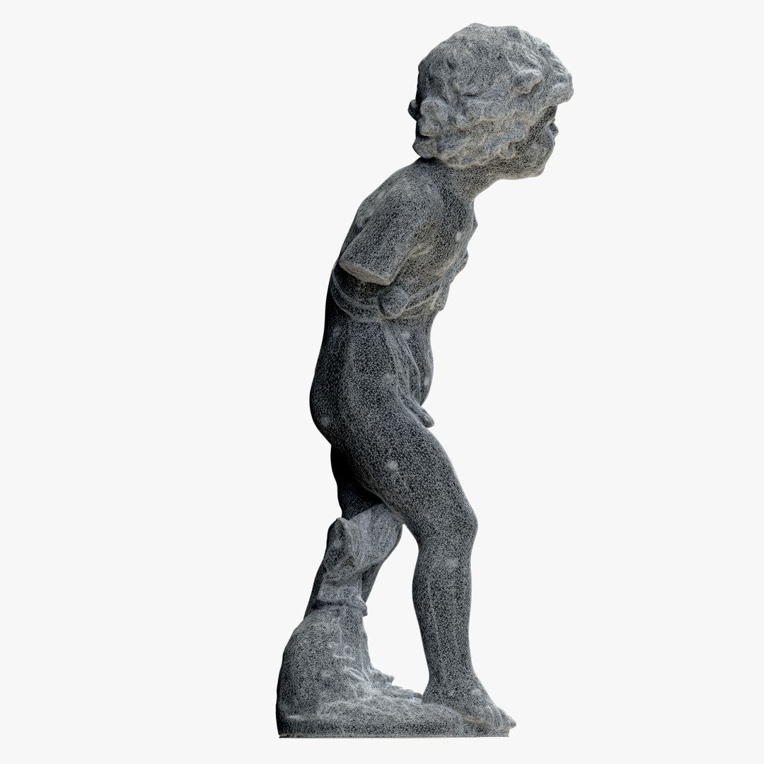 3d model statue boy