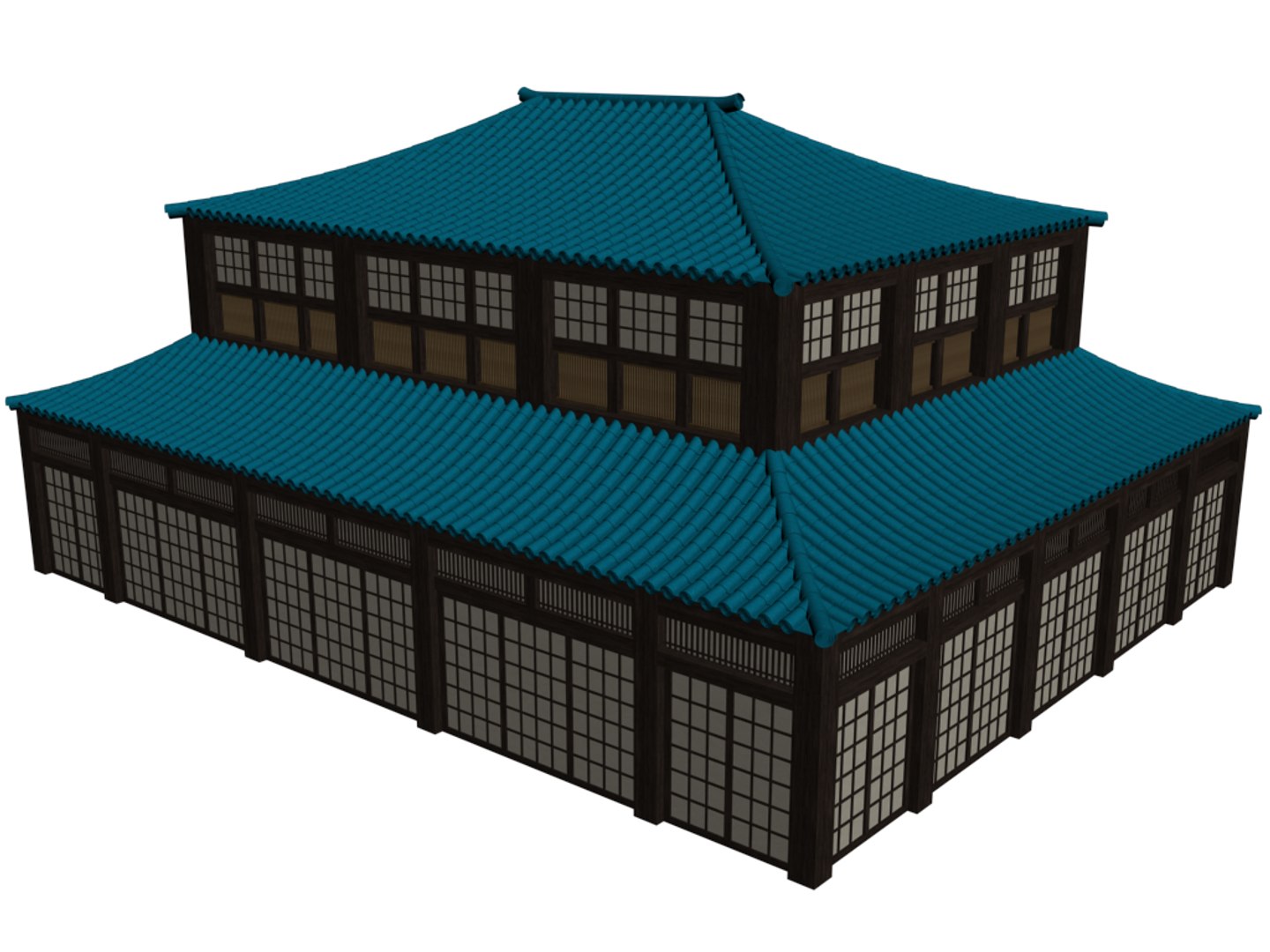 3d Martial Arts Dojo Model
