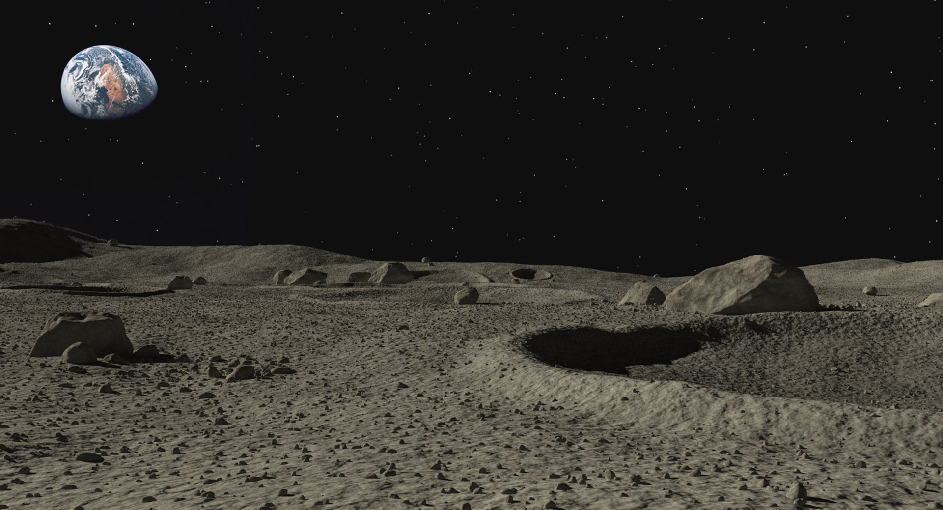 3d Lunar Surface