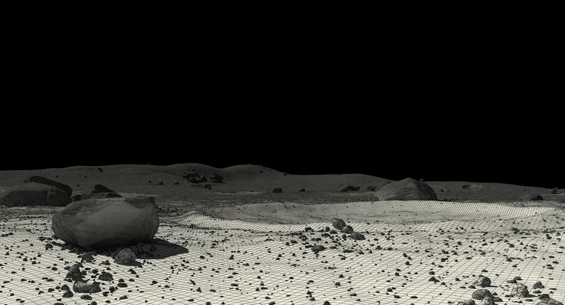 3d Lunar Surface
