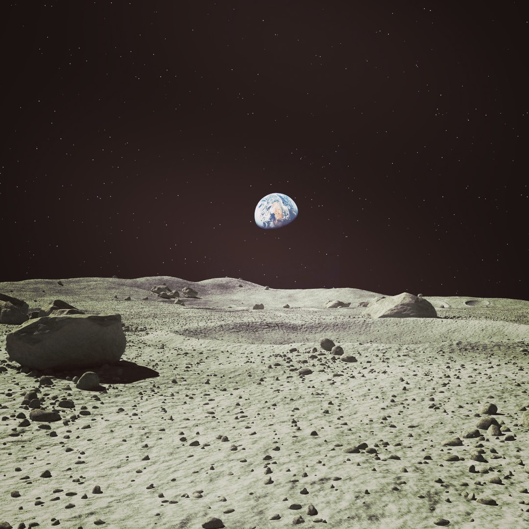 3d Lunar Surface