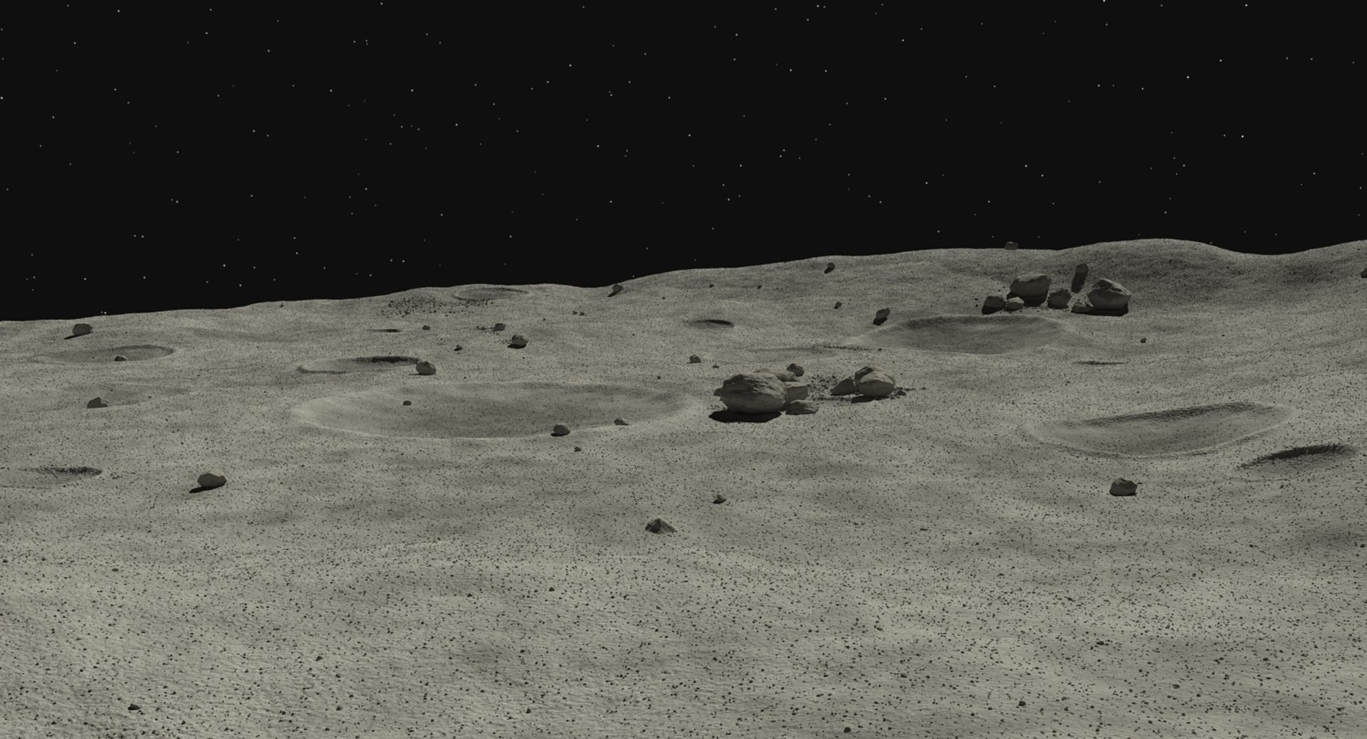 3d Lunar Surface