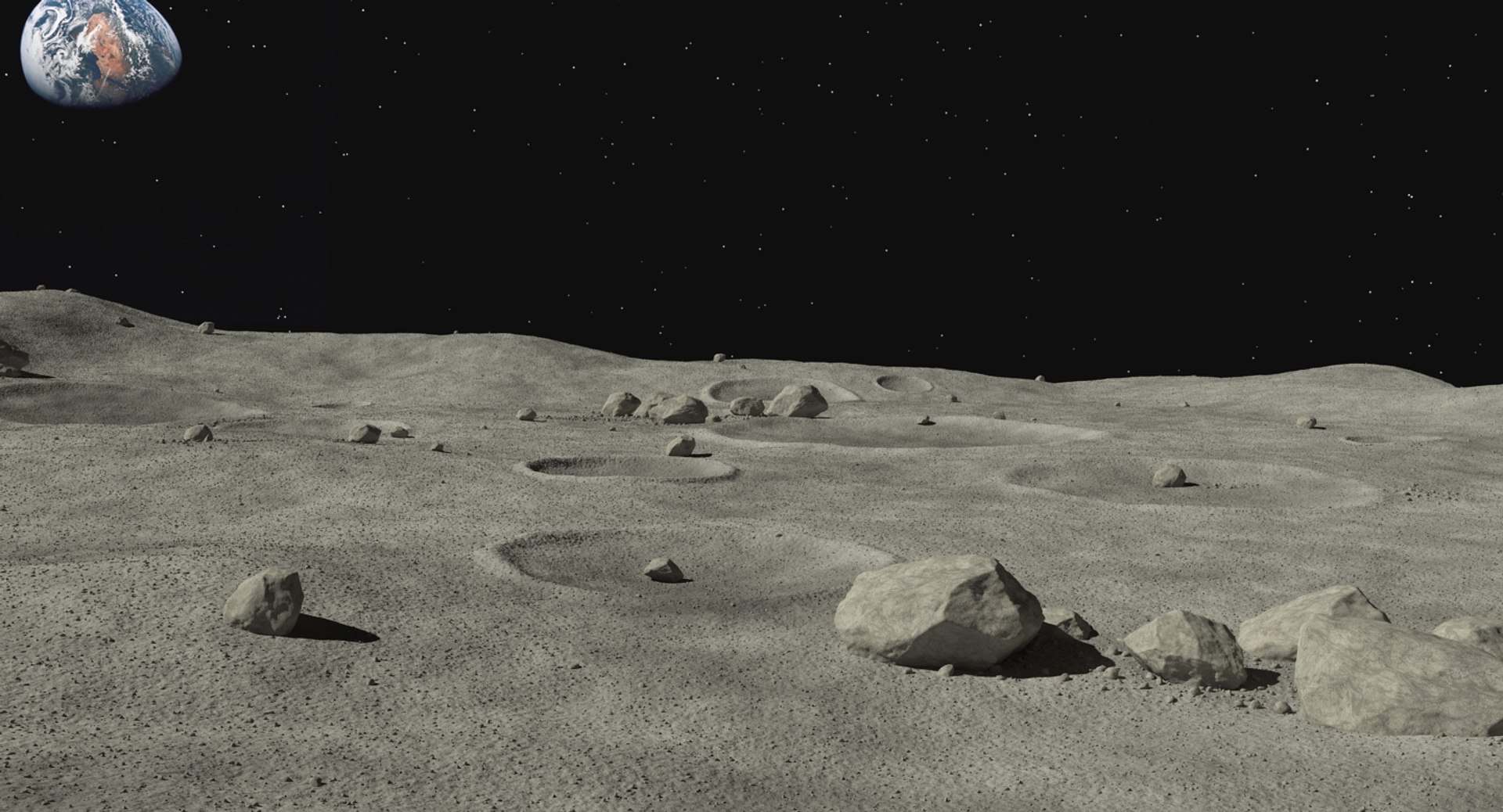 3d Lunar Surface