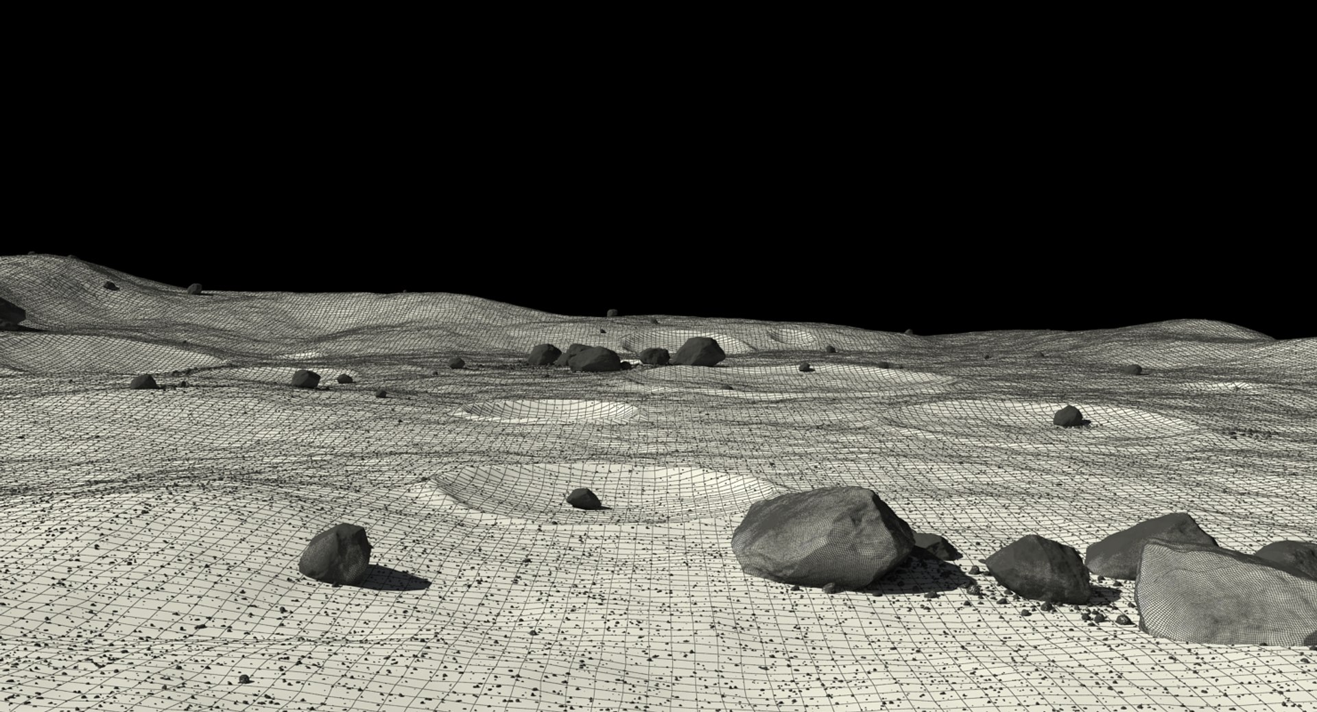 3d Lunar Surface