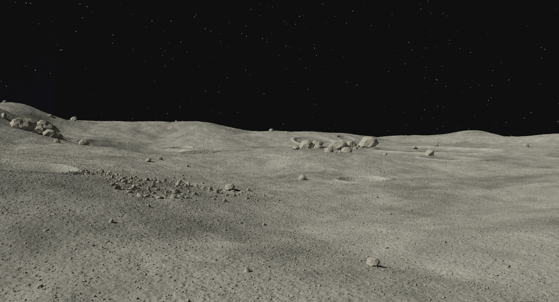 3d Lunar Surface