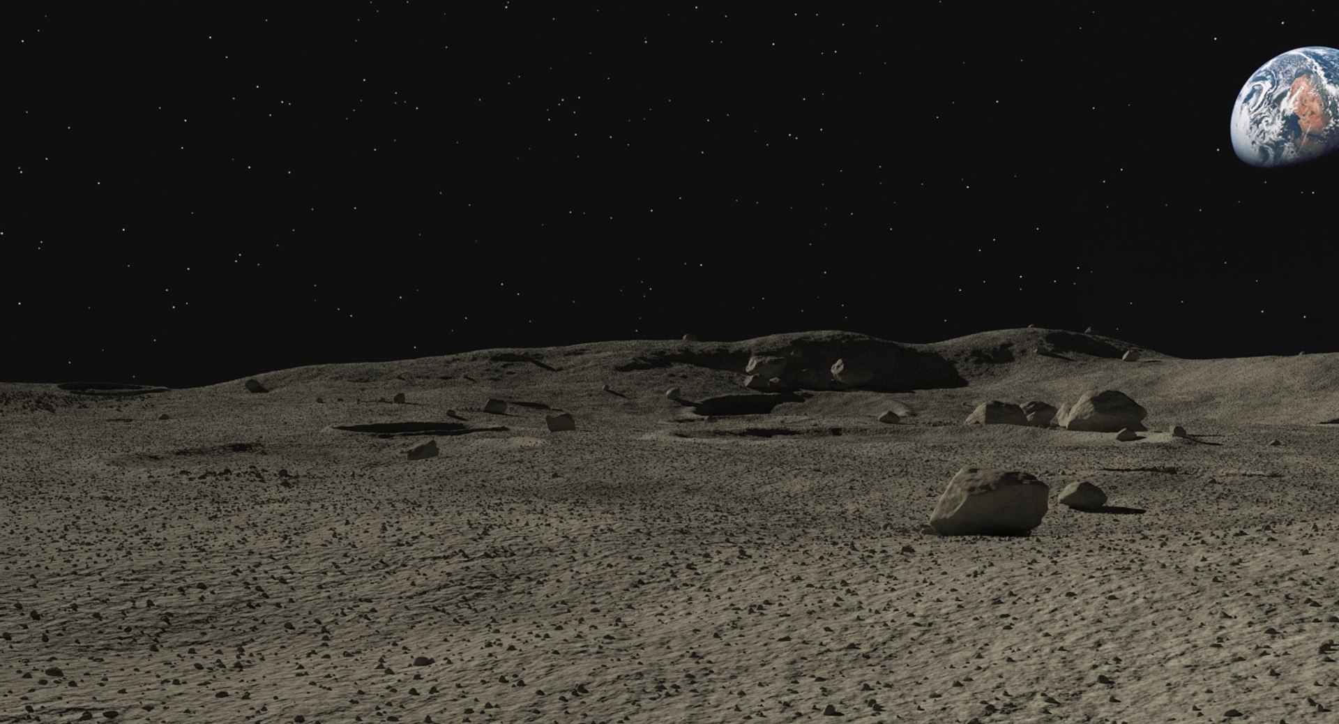 3d Lunar Surface