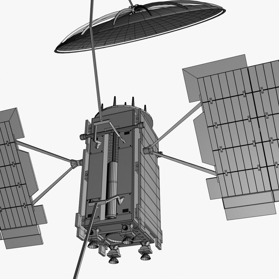3d Muos-2 Tactical Satellite Model
