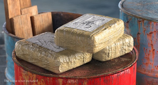 Cocaine bricks model - TurboSquid 1396103