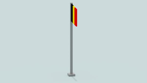 Belgium Flag 3D model - TurboSquid 1873749