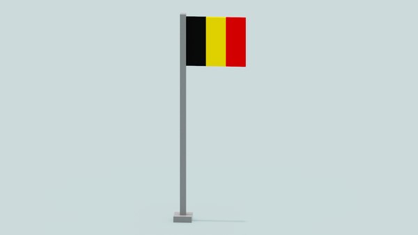 Belgium Flag 3D model - TurboSquid 1873749