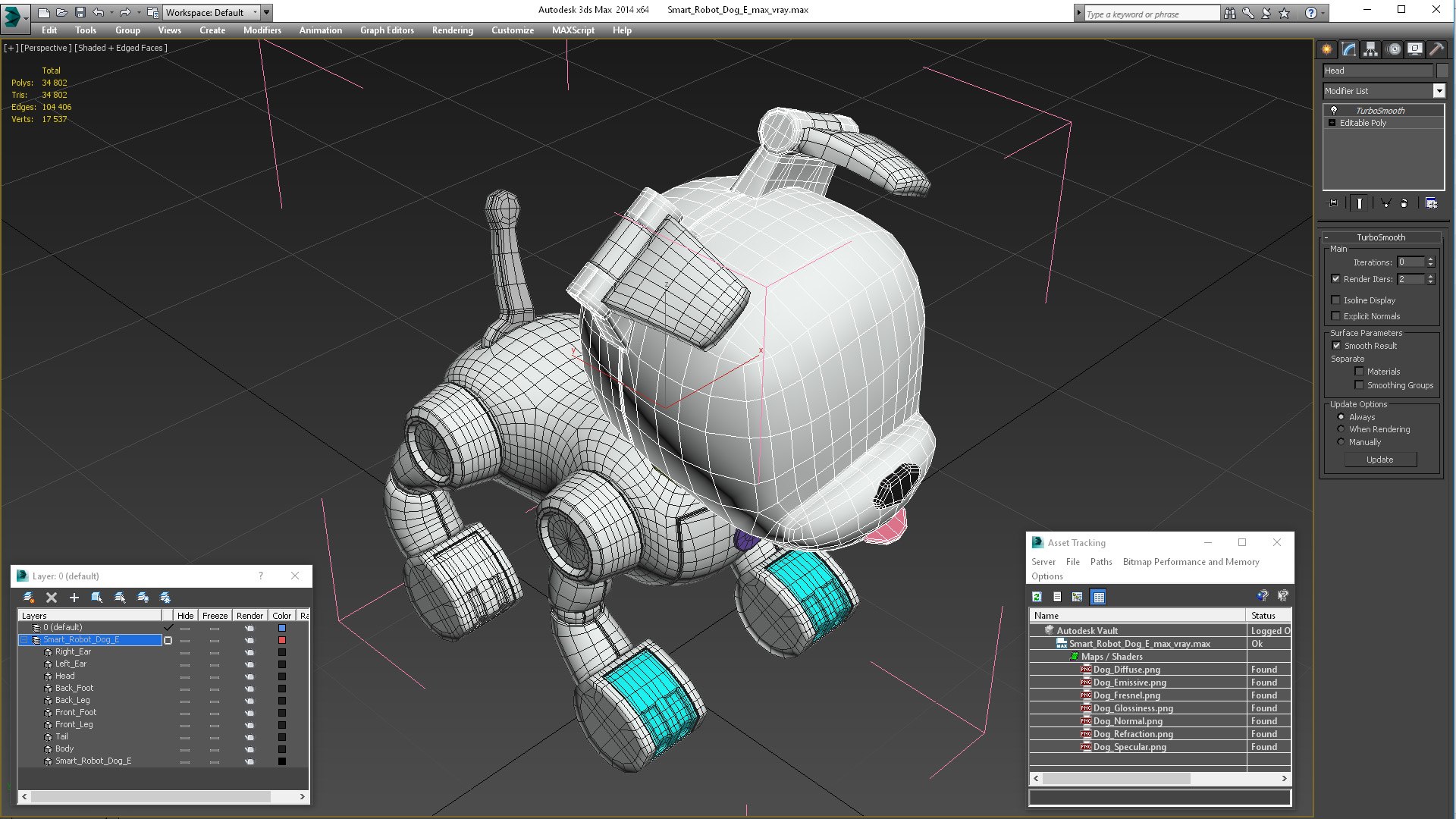 Smart Robot Dog E 3D model - TurboSquid 2070799