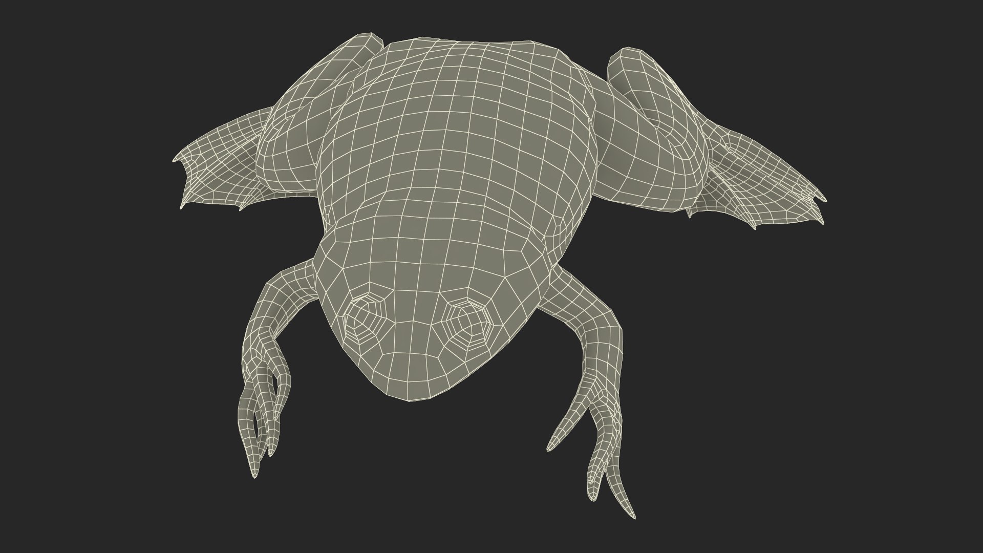 Xenopus African Clawed Toad Sits Pose 3D model - TurboSquid 2132255