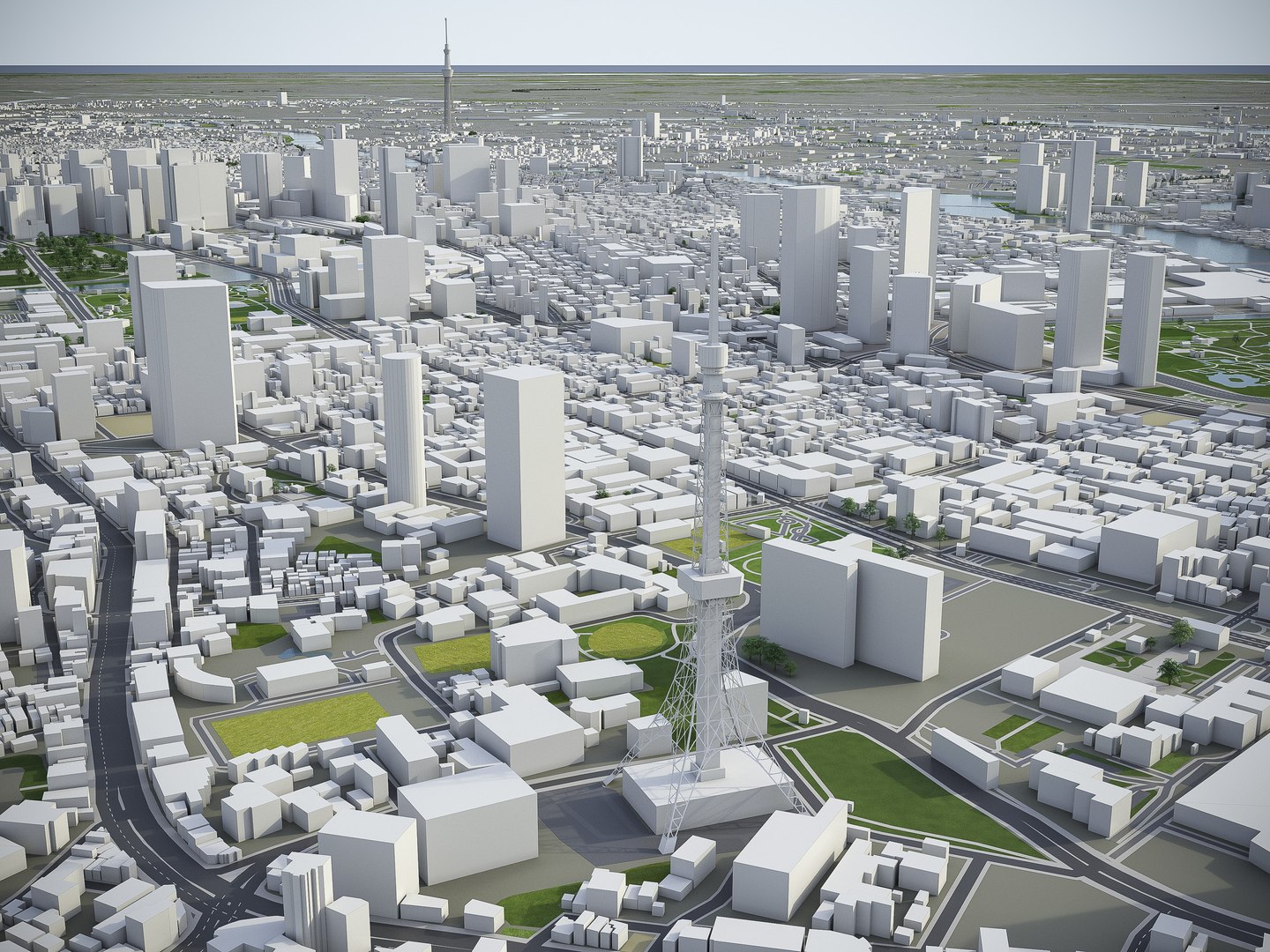3D Model Tokyo Area Urban - TurboSquid 1334528