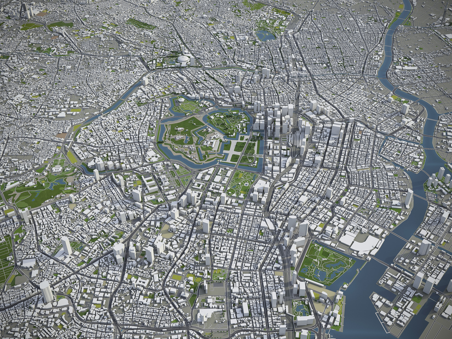 3D model tokyo area urban - TurboSquid 1334528
