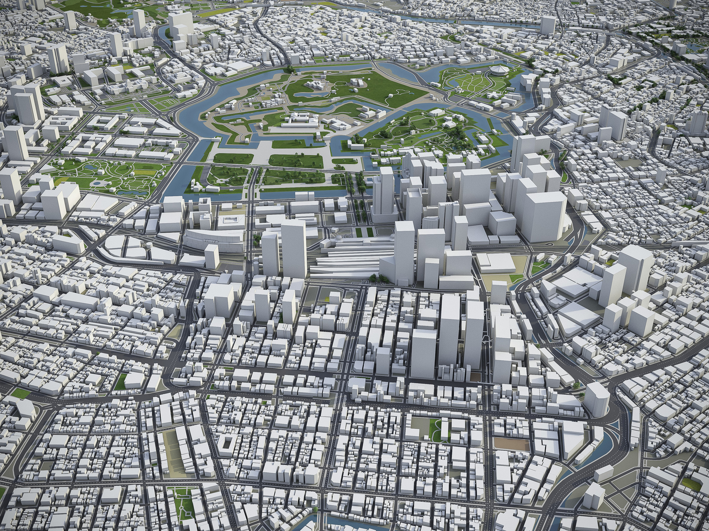 3D model tokyo area urban - TurboSquid 1334528