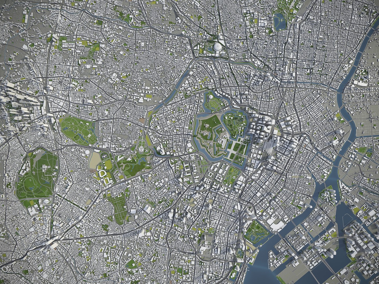 3D Model Tokyo Area Urban - TurboSquid 1334528