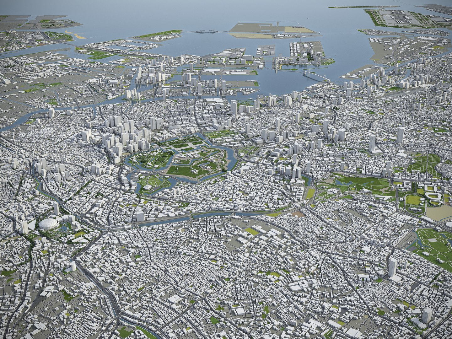 3D Model Tokyo Area Urban - TurboSquid 1334528