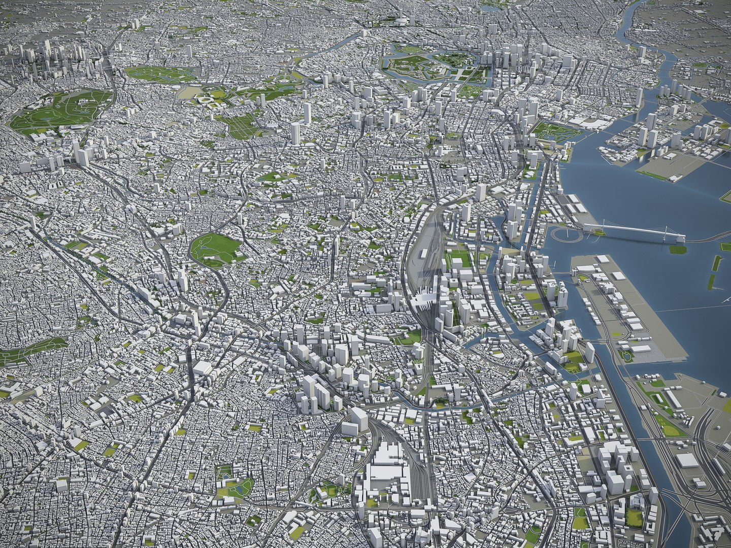 3D Model Tokyo Area Urban - TurboSquid 1334528