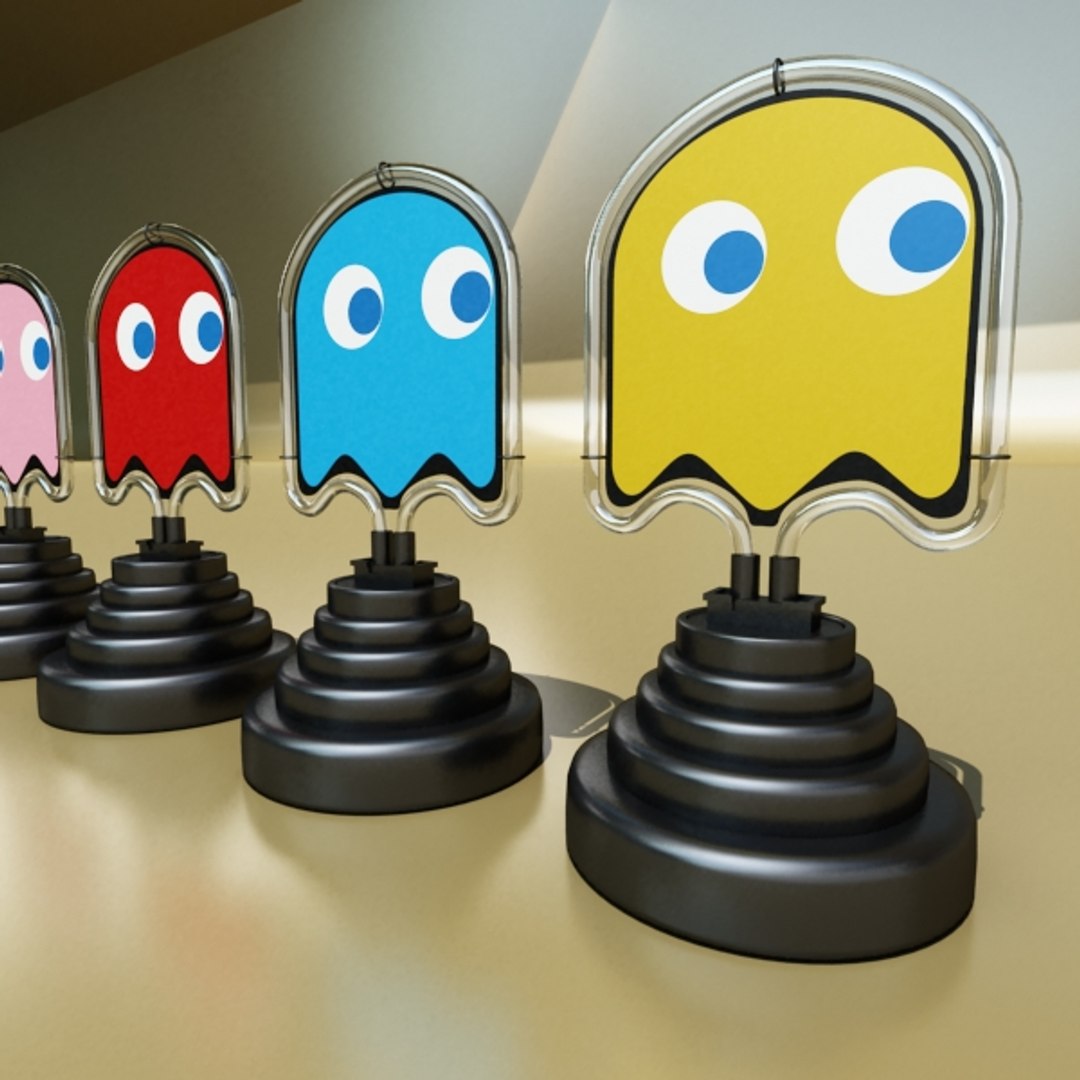 Pacman Ghost Lamp 3d 3ds