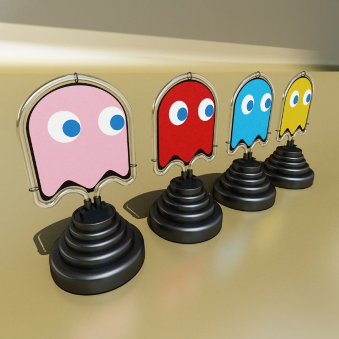 Pacman Ghost Lamp 3d 3ds