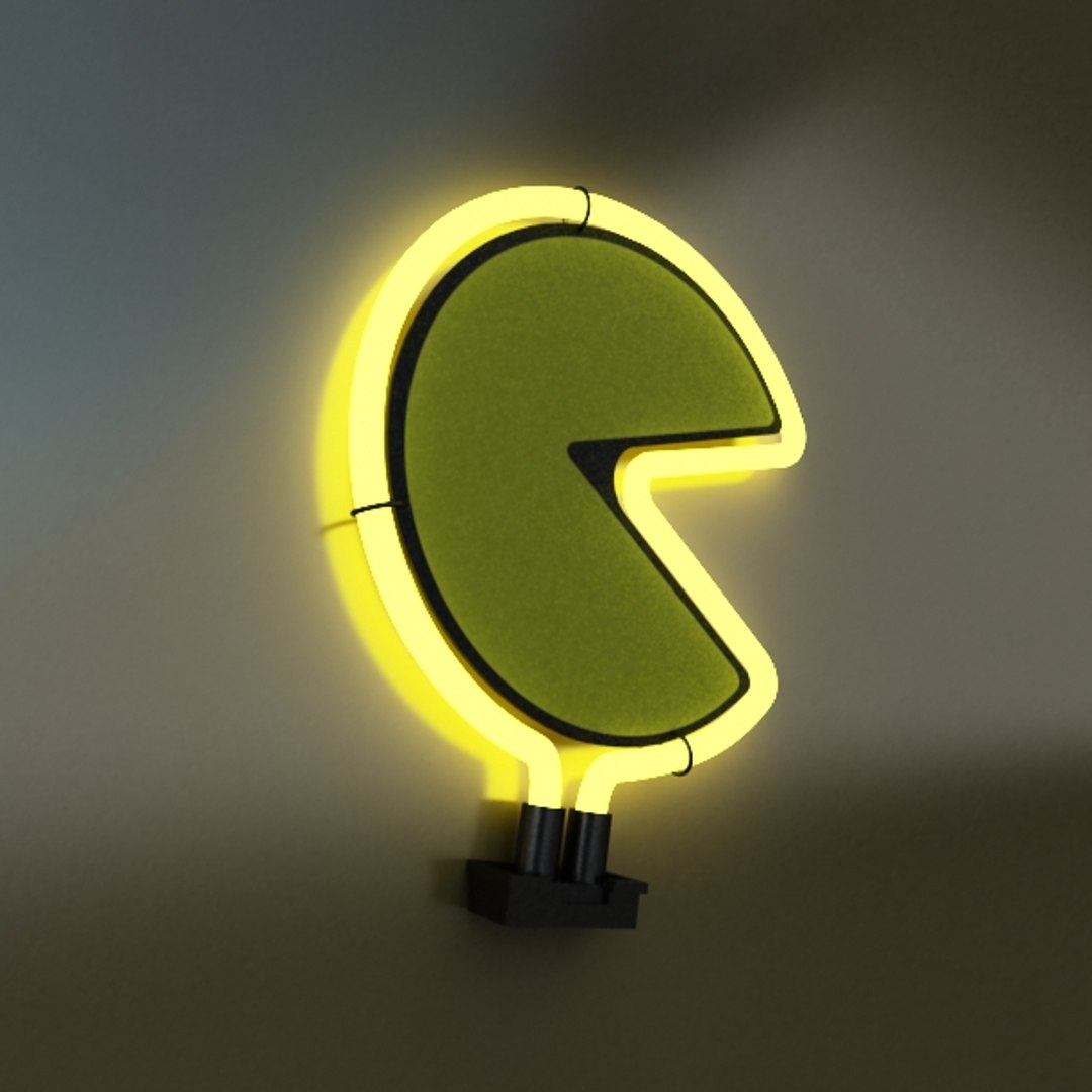 Pacman Ghost Lamp 3d 3ds