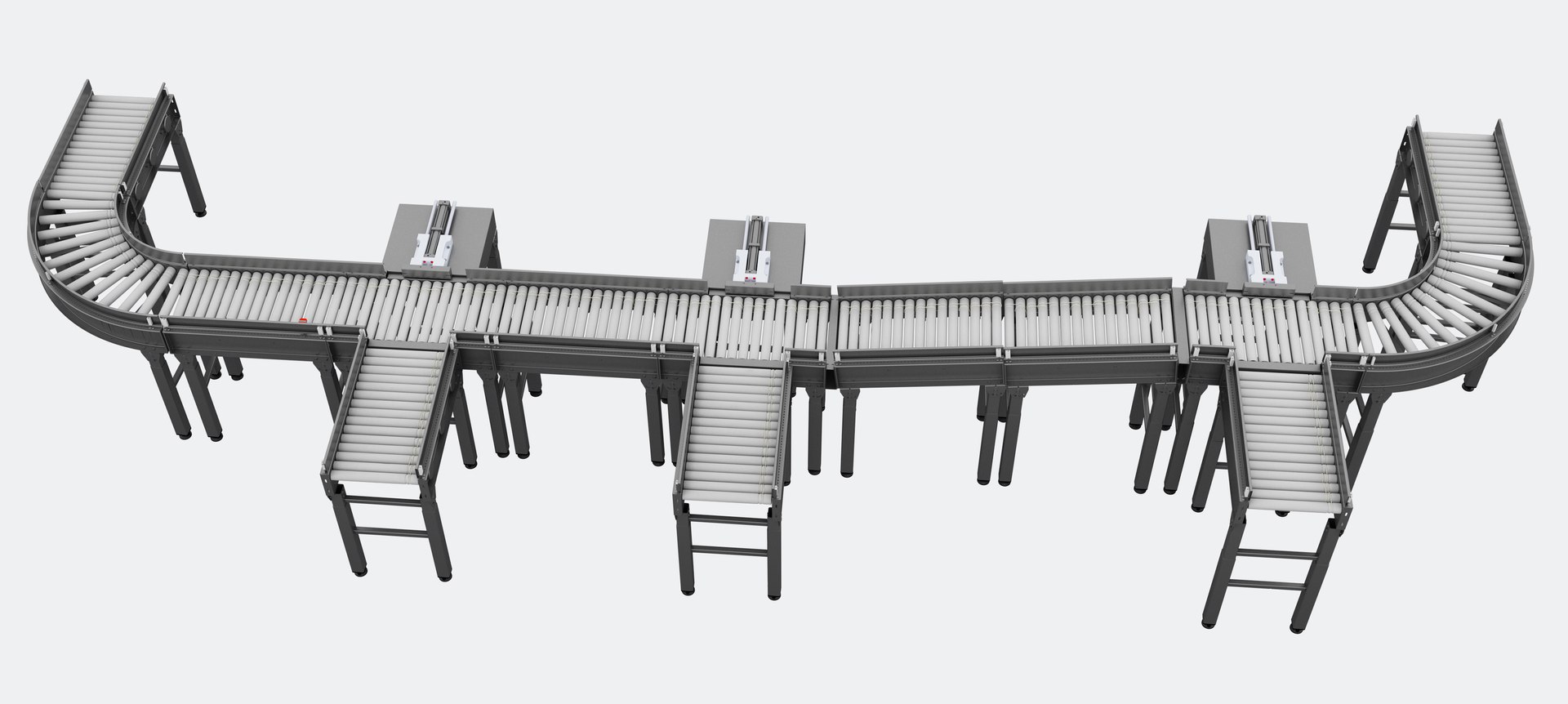 3D Roller Conveyor - TurboSquid 1295398