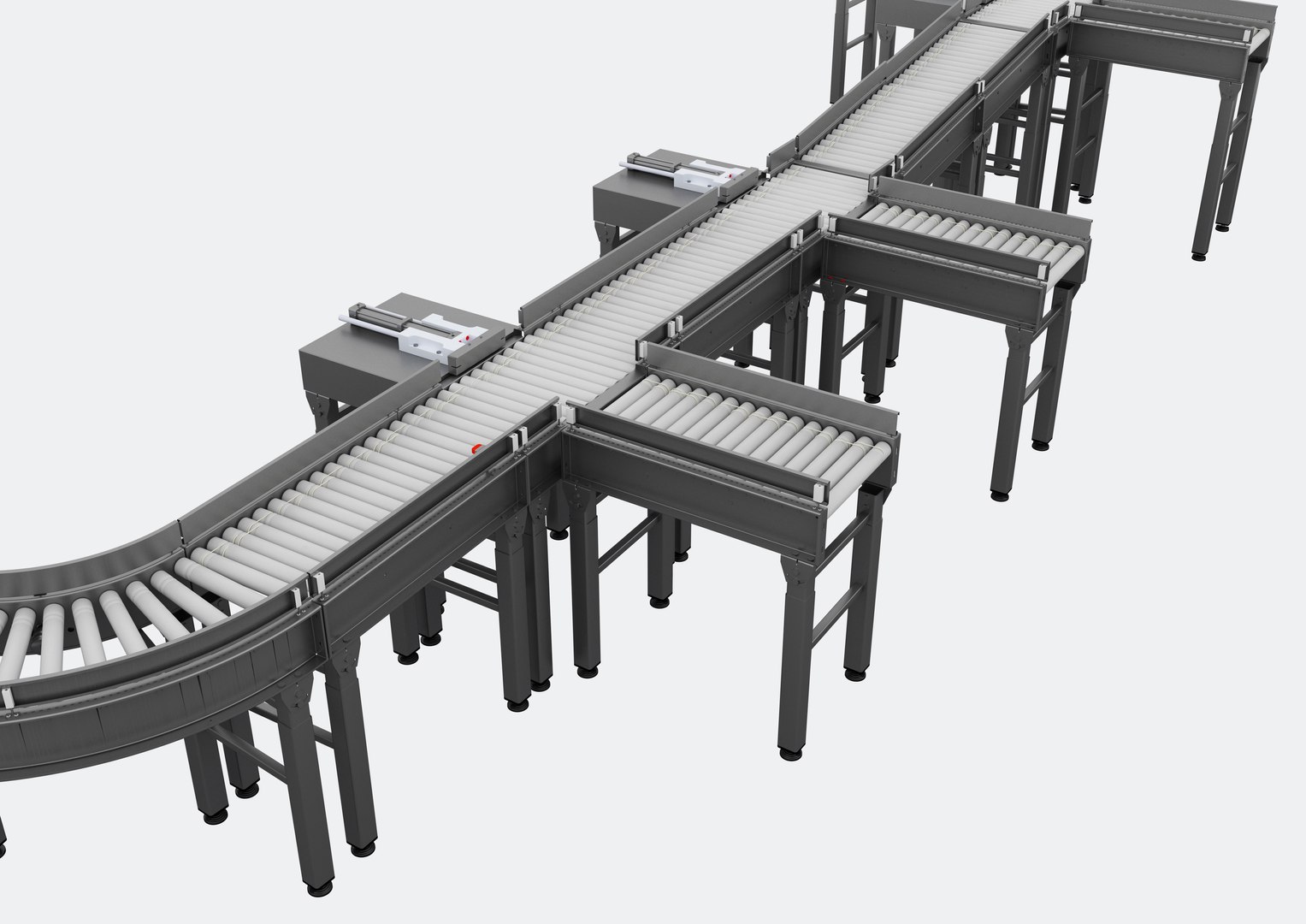 3D Roller Conveyor - TurboSquid 1295398