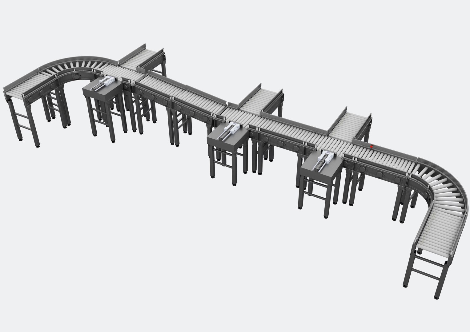 3D Roller Conveyor - TurboSquid 1295398