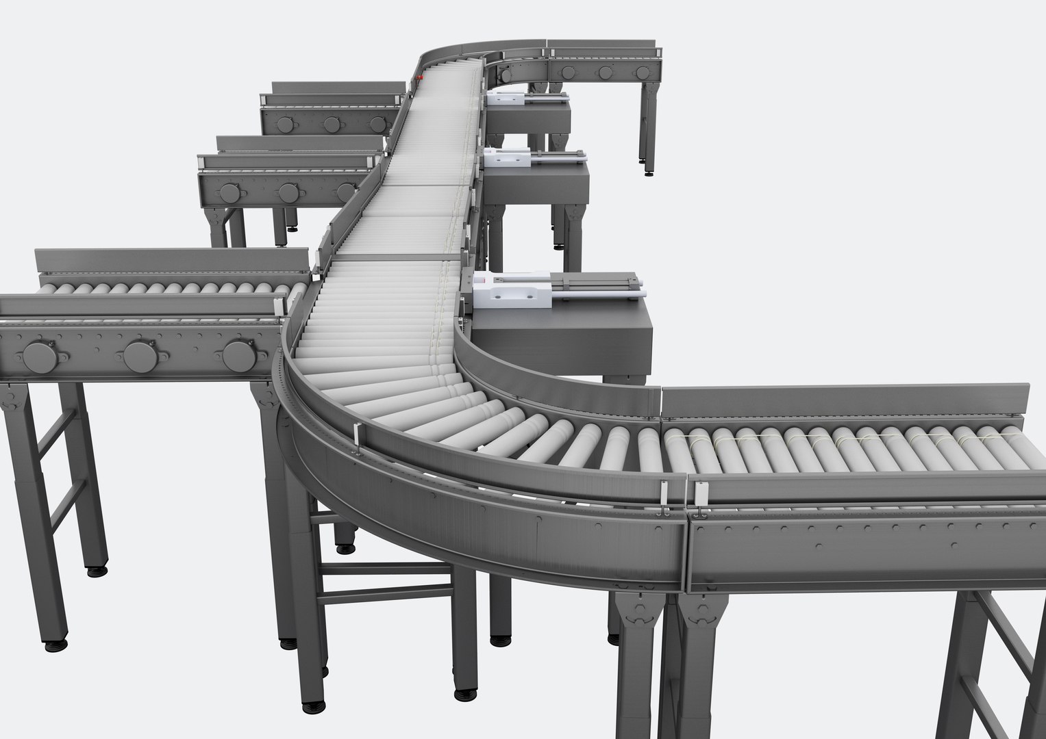 3D Roller Conveyor - TurboSquid 1295398