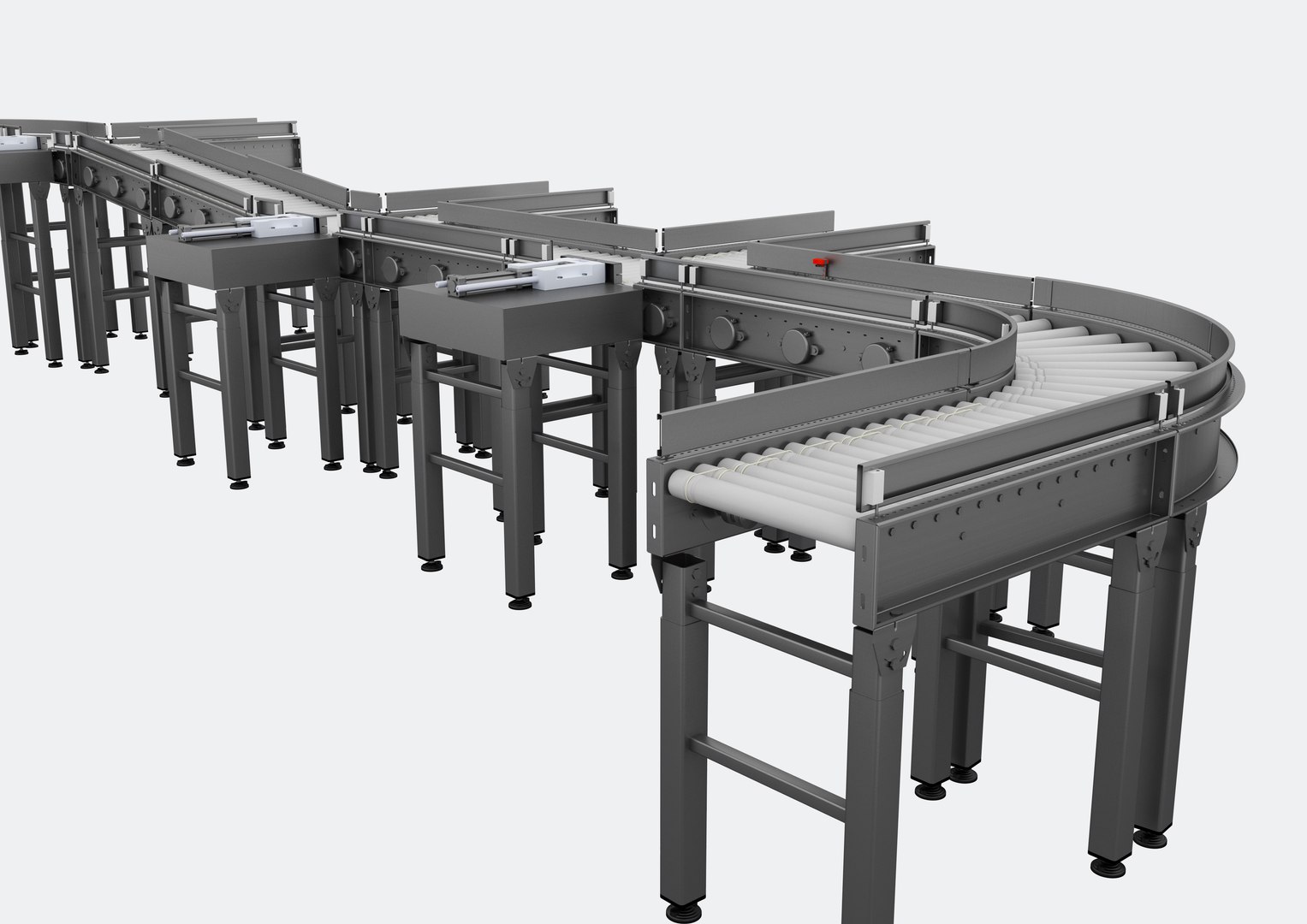 3D Roller Conveyor - TurboSquid 1295398